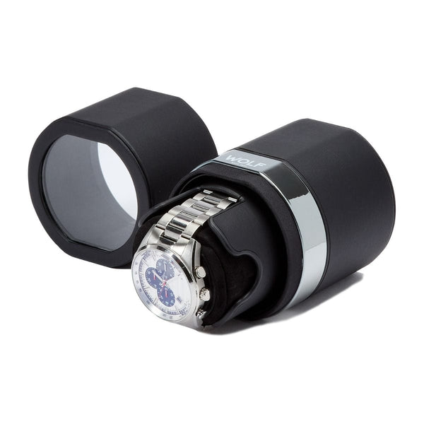 WOLF Travel Watch Winder - The Rocket - Black - LUX Watch Winders