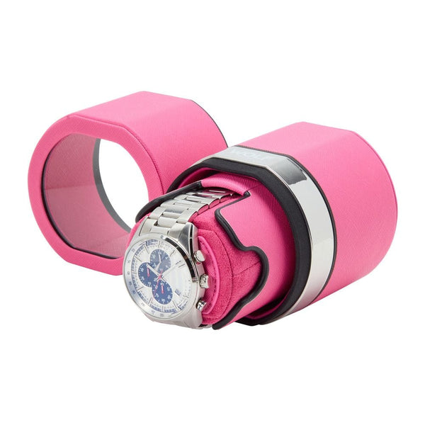 WOLF Travel Watch Winder - The Rocket - Pink - LUX Watch Winders