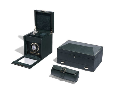 WOLF British Racing 10 Piece Watch Box with Storage - LUX Watch Winders